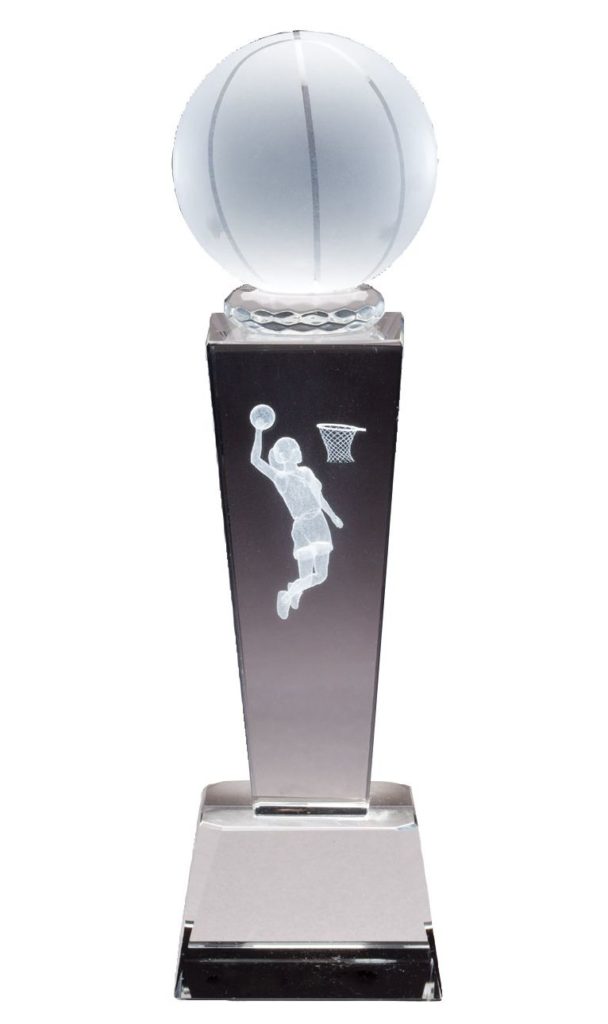 3D Crystal Trophy Basketball, F – Recognition Awards & Trophies, Inc.