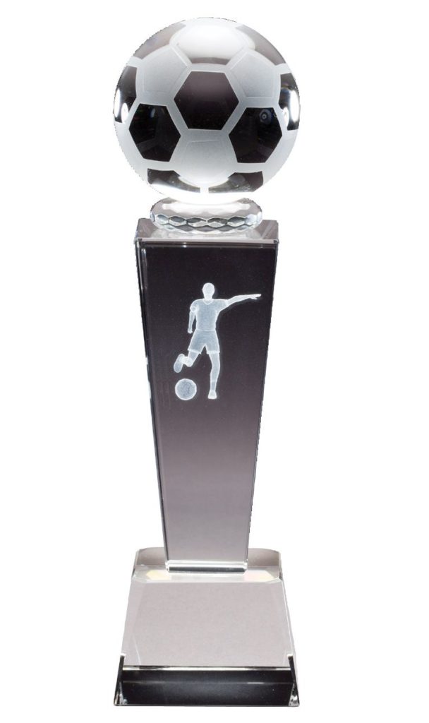 3D Crystal Trophy Soccer, F – Recognition Awards & Trophies, Inc.